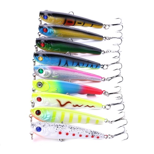 9PCS Sinking Pencil Lures Hard Bait Fishing Tackle Crankbaits Wobbler 7cm/6.7g | eBay