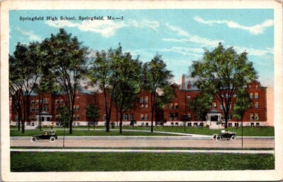 Vintage Postcard View of Springfield High School Springfield Missouri ...