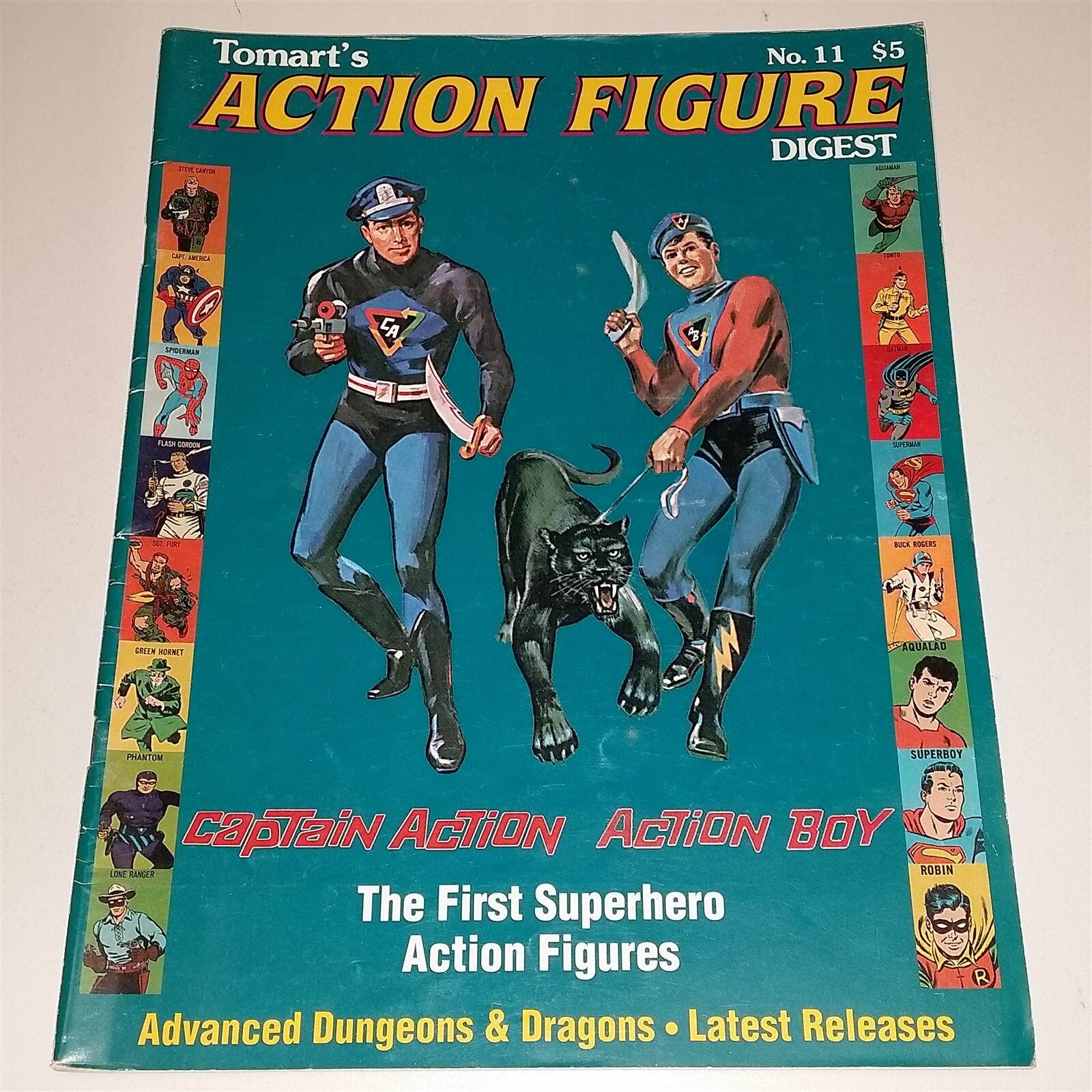 TOMARTS ACTION FIGURE DIGEST #11 1993 CAPTAIN ACTION ACTION BOY US ...
