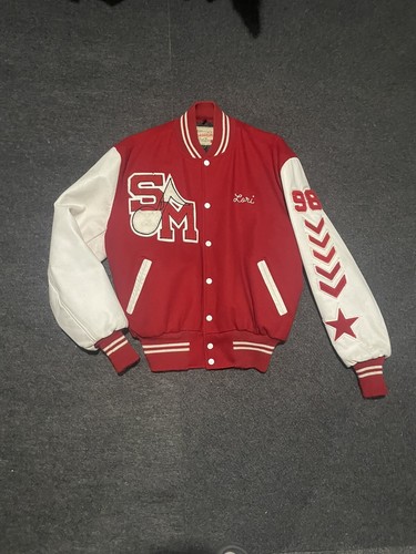 1998 South Milwaukee Rockets Varsity Jacket Size Medi… - Gem