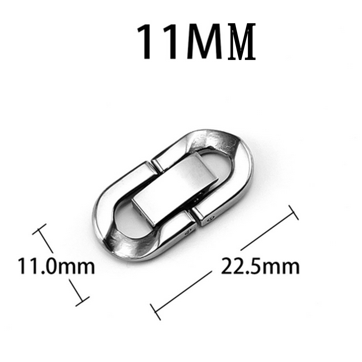 U-shaped buckle S.steel polished resistant chain buckle connector 5set ...