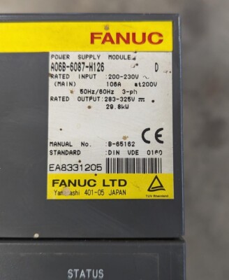 Fanuc power supply A06B-6087-H126 | eBay