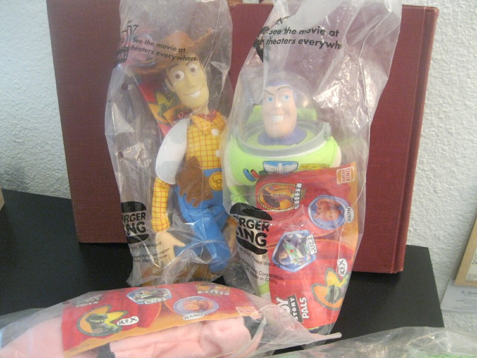 Disney-Pixar Toy Story "Complete Hand Puppet Set" NIP Burger King 1995 ...