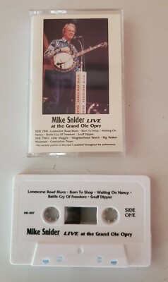 Mike Snider - Live At The Grand Ole Opry Cassette | eBay