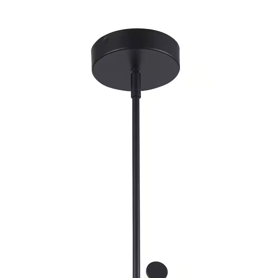 York 28 In. Modern Black Linear Integrated LED Dimmable Pendant Light ...