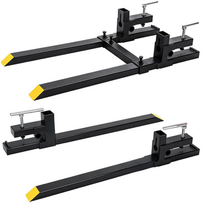 NEW Clamp on Pallet Forks 2000/4000LBS Heavy Duty Tractor Bucket Fork ...