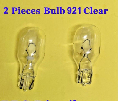 2PC 921 Halogen Car Truck Boat Bulbs Clear 2-Pin Single Filament 12V ...