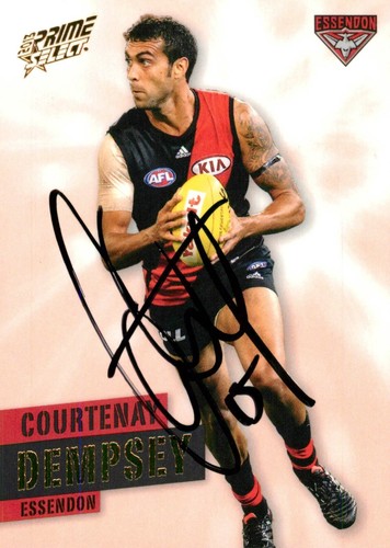 Signed 2013 ESSENDON BOMBERS AFL Card COURTENAY DEMPSEY | eBay