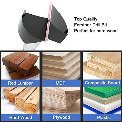 ASNOMY 4 Inch Forstner Drill Bit, Carbide Tipped Forstner Bit Assorted ...