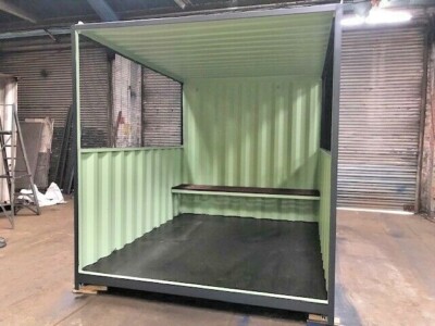 10ft x 8ft Shipping Container Smoking Shelter - Birmingham | eBay UK