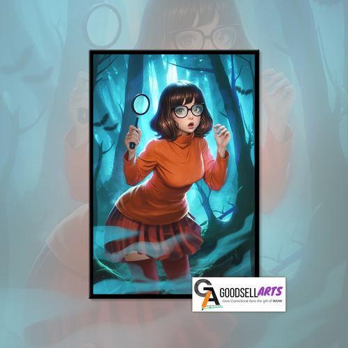 Velma Dinkley Poster | Scooby Doo wall art print | Velma Scooby Doo ...