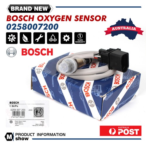 BOSCH O2 Oxygen Sensors For Holden VZ Commodore V6 Pre-Cat 5 Wire 0258007200 | eBay