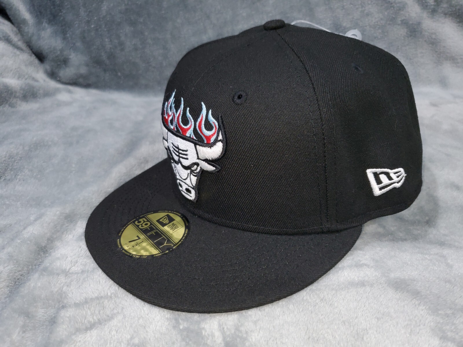 CHAPEAU HOMME NEUF ERA 59 FIFTY NBA CHICAGO BULLS TEAM FLAMME 7 1/2 ...