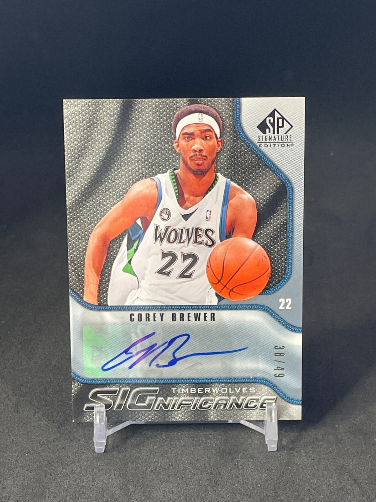 2009-10 SP Signature Edition - Significance Corey Brewer #S-CO /49 (AU ...