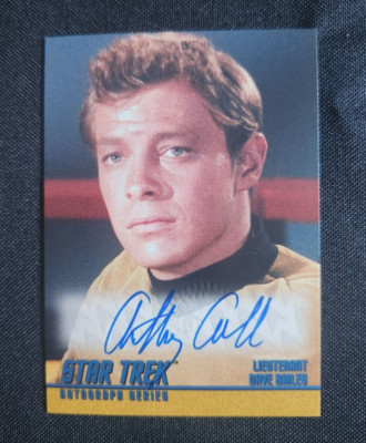 ANTHONY CALL 1997 SKYBOX A8 HAND SIGNED STAR TREK TOS The Original ...