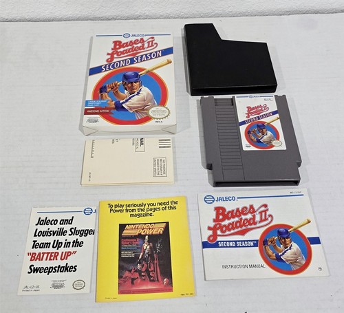 A-341 VINTAGE NINTENDO NES BASES LOADED II W/ BOX WORKING | eBay