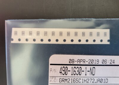 13pcs Murata 2700pF 0805 50V COG/NPO SMD Ceramic Capacitor ...