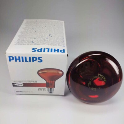 PHILIPS Infrared Therapy Beauty Insulation Bulb Infrared R95E 230V 100W ...