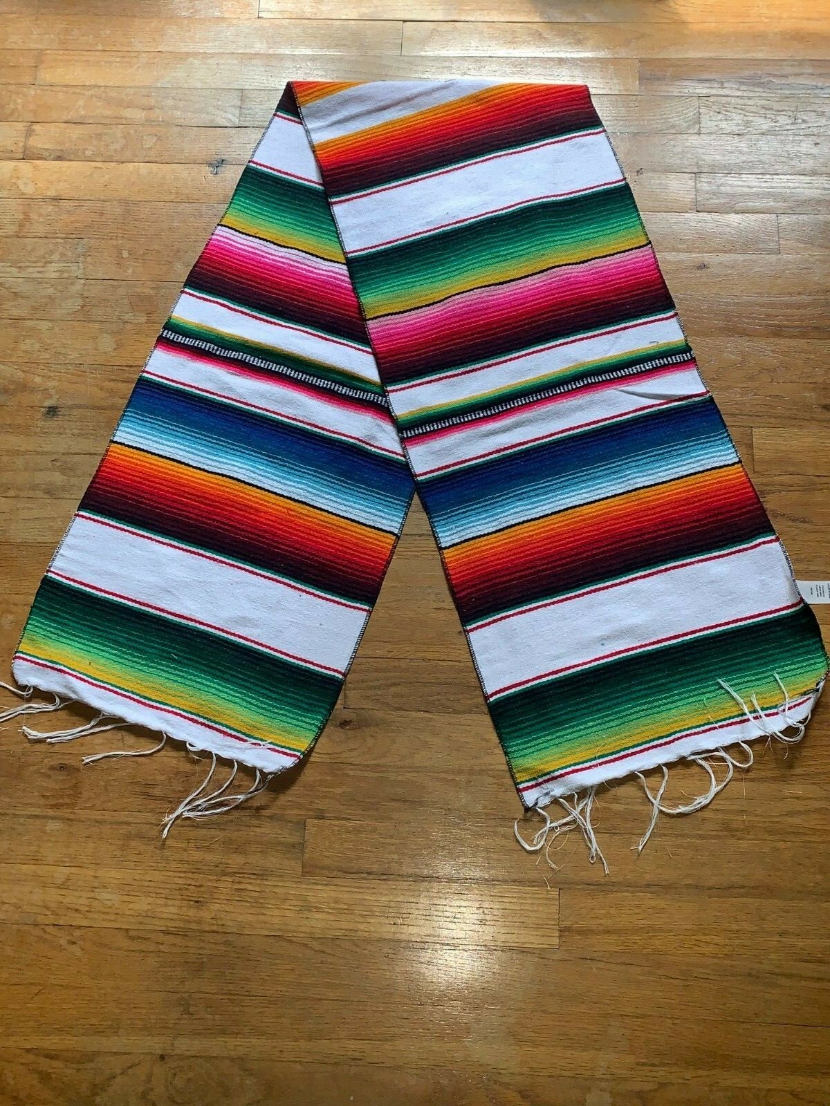 Mexican Serape Table Runner 14" x 72" Lightweight Saltillo Sarape ...