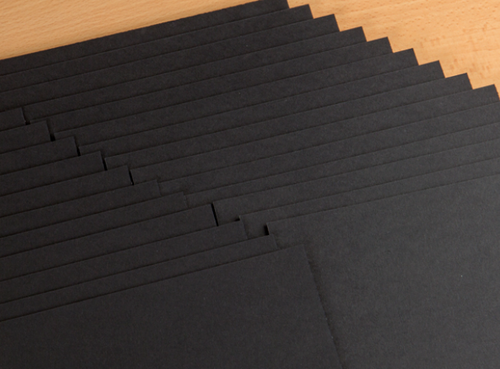 Black Smooth Extra Thick Card 210gsm to 480gsm A4 A3 Premium Grade ...