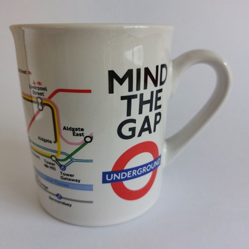 LONDON UNDERGROUND Mug - Mind The Gap Tube Map Ceramic Coffee Tea Mug ...