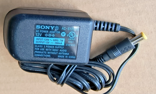 Genuine Sony AC-S1202S 12V 200mA AC Power Supply for TMR-RF970R / MDR ...