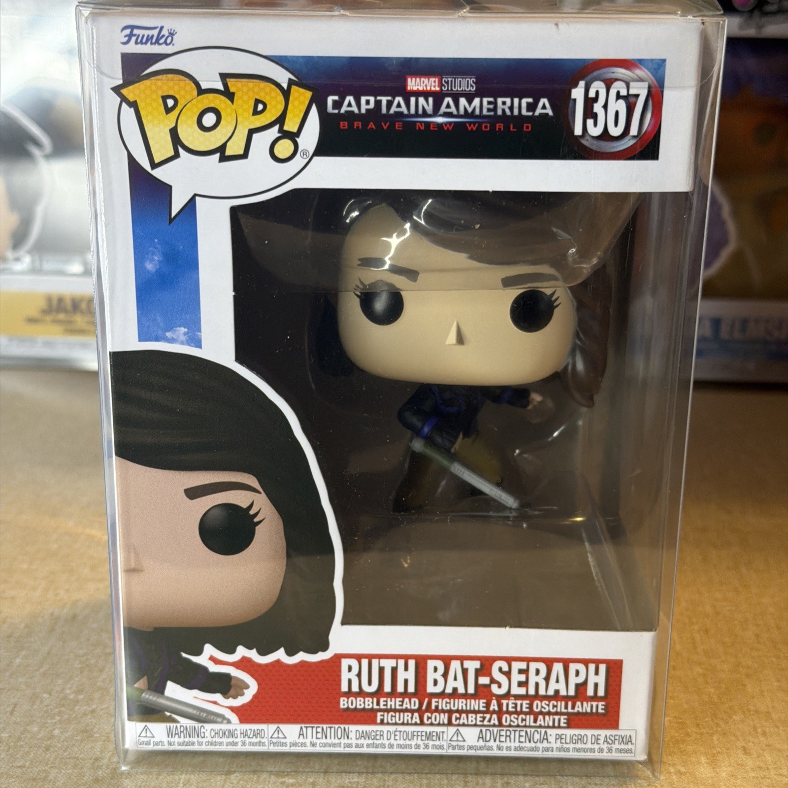 FUNKO POP! CAPTAIN AMERICA BRAVE NEW WORLD RUTH BAT SERAPH 1367 w/ pop ...