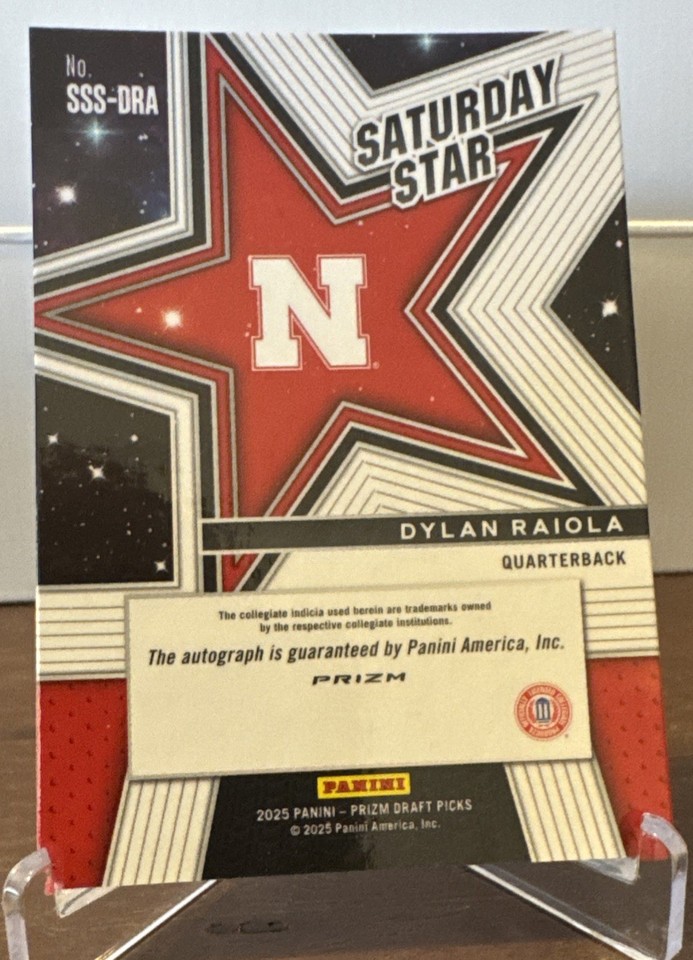 2025 Panini Prizm Draft Picks Dylan Raiola #SSS-DRA Saturday Star ...