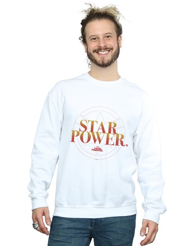 Marvel Homme Captain Marvel Star Power Sweat-Shirt | eBay