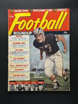 1961 Football Roundup magazine Joe Romig, Colorado Lance Alworth ...