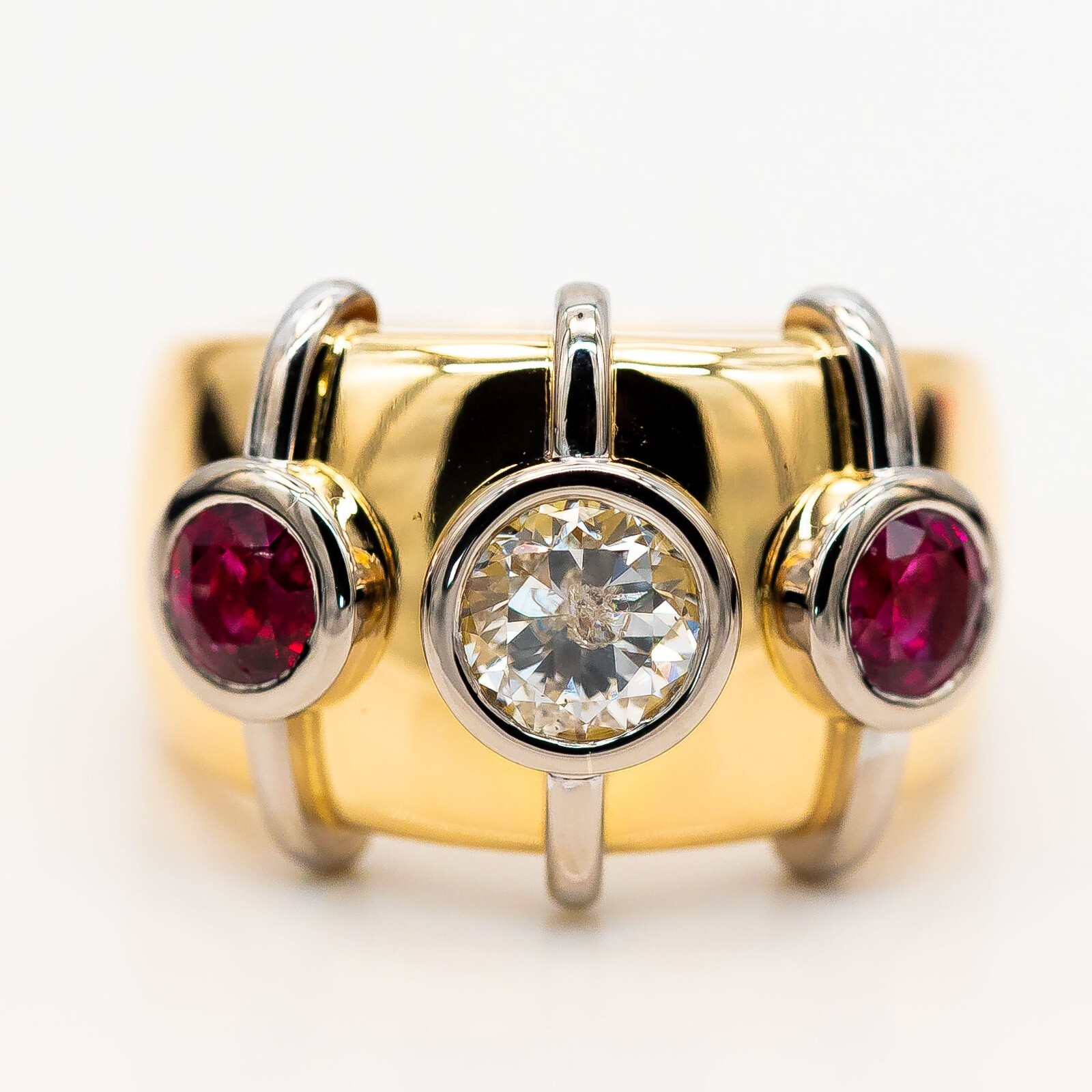 Ring 750/18K Yellow Gold Diamond Approx. 1Ct K/PI Rub… - Gem
