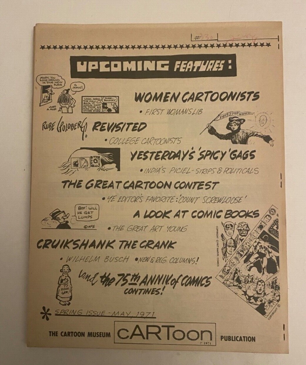 cARTOON - 1971 Cartoon Museum Publication NUMBERS 1, 2, 3 , & 5 | eBay