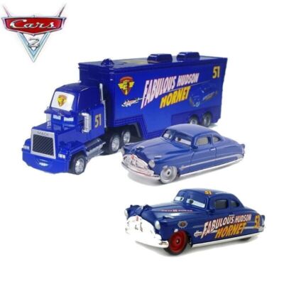 DISNEY PIXAR CARS Mattel No.51 TOY CAR FABULOUS DOC HUDSON TRUCK&CAR ...