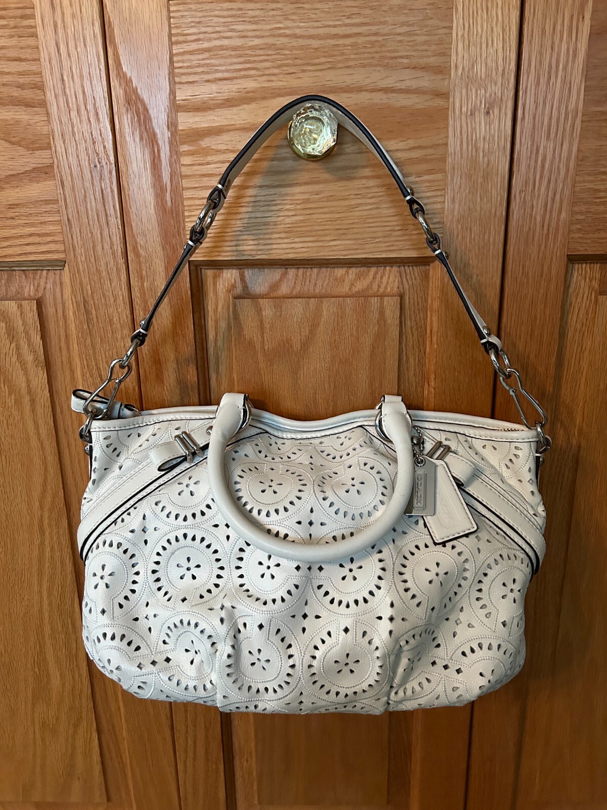 Coach Madison Parchment Leather Satchel Style G1182-1… - Gem