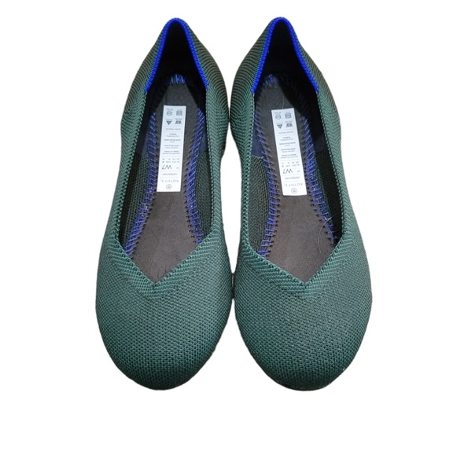 Rothy's Retired Rare Emerald Forest Green Flats Size … - Gem