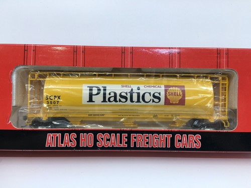 HO Atlas 1121-2 Shell Plastics ACF 3-Bay Cylindrical Covered Hopper ...