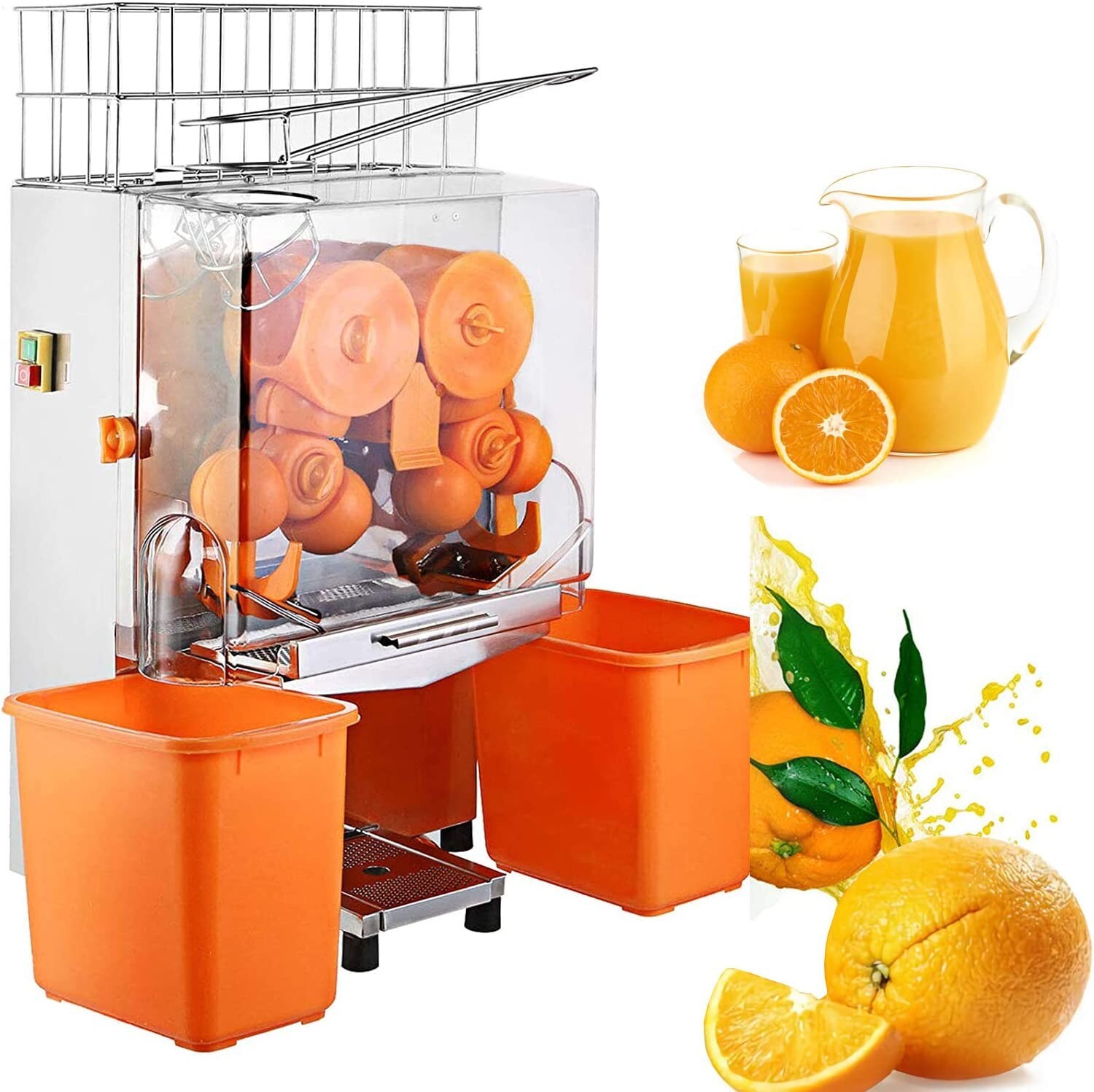 Commercial Electric Orange Squeezer Juice Fruit Maker Juicer Press ...