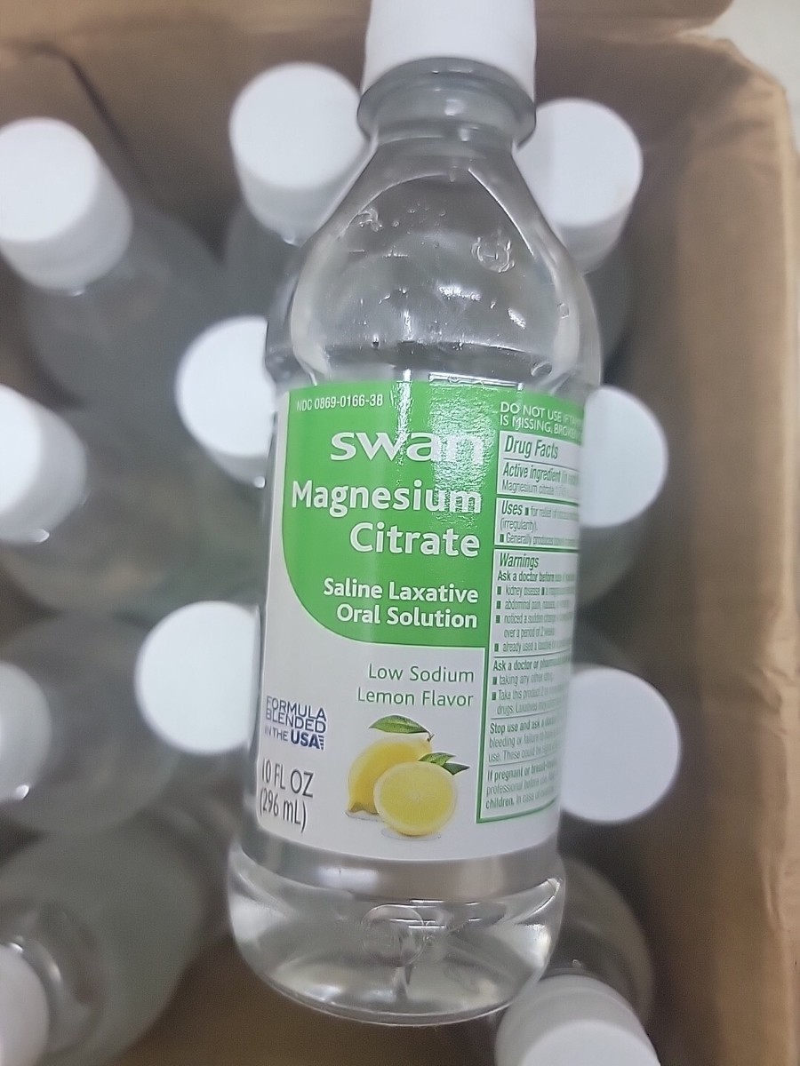 6 Swan Citroma Magnesium Citrate Lemony Sparkling Laxative Swan