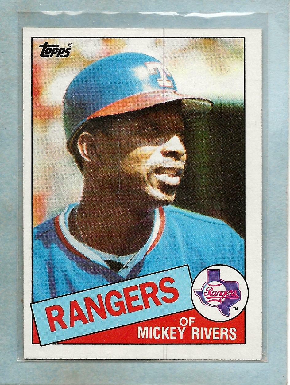 MICKEY RIVERS - 1985 Topps - #371 - Rangers - $1.00 Shipping | eBay