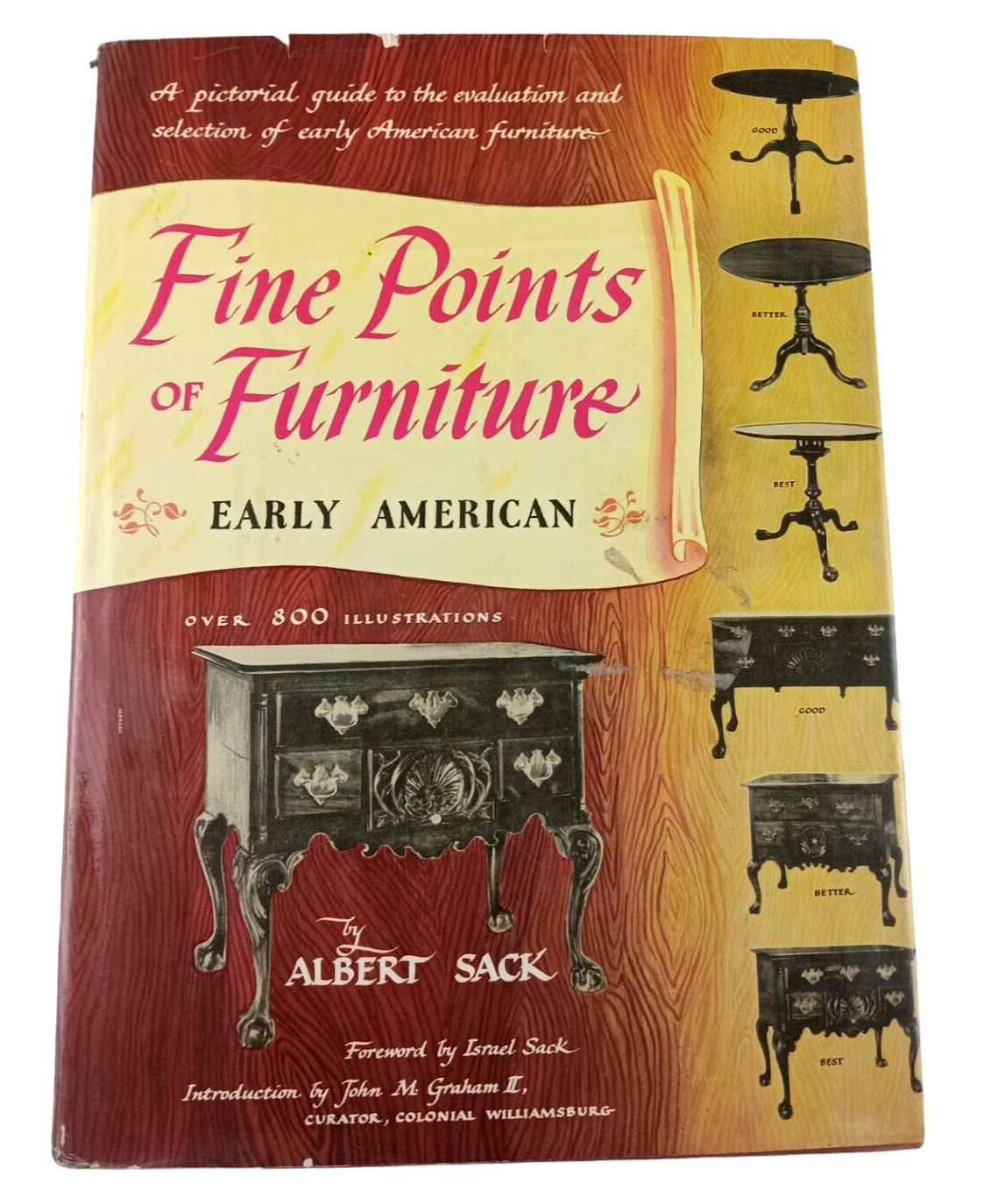 1950 FINE POINTS OF FURNITURE Early American Guide by Albert Sack HCDJ ...