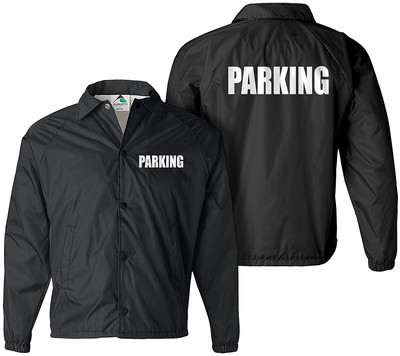 Parking Attendant jacket, Black, Parking staff, valet, event parking ...