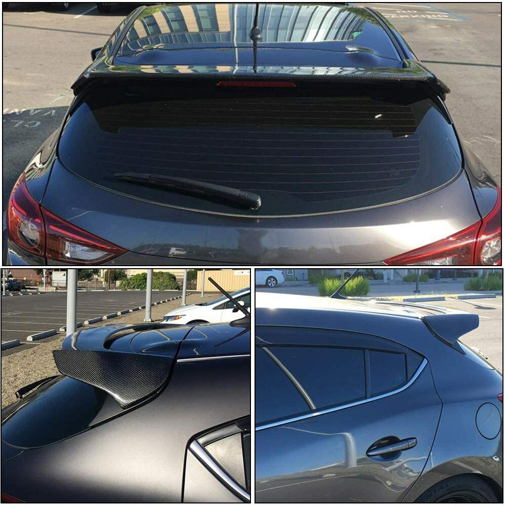 Fits Mazda 3 Axela Hatchback 2014-2019 Rear Roof Spoiler Window Wing ...