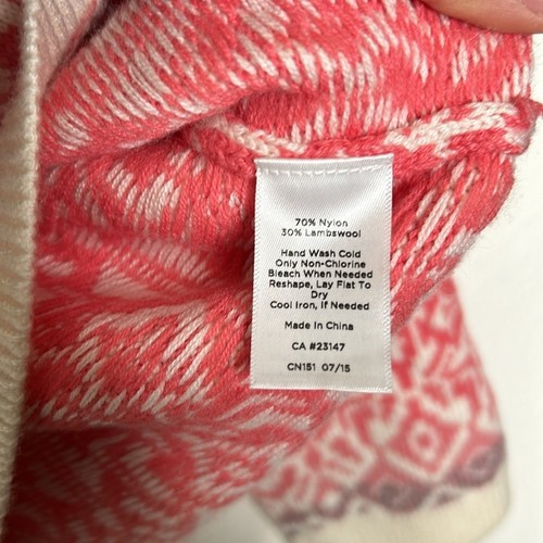 Talbots Womens Medium M Geometric Floral Colorful Lambswool Blend ...