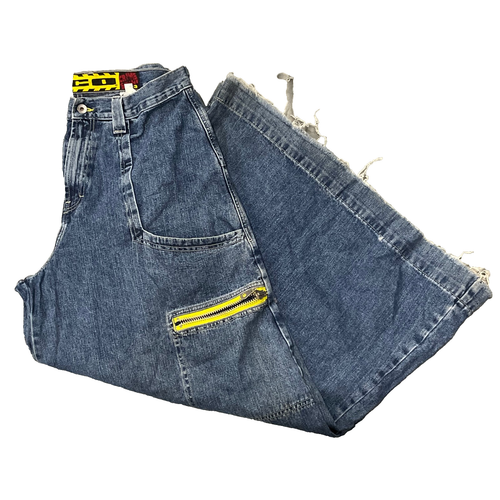 VINTAGE 90s JNCOS CRIME SCENE JEANS SIZE 34 J183 | eBay