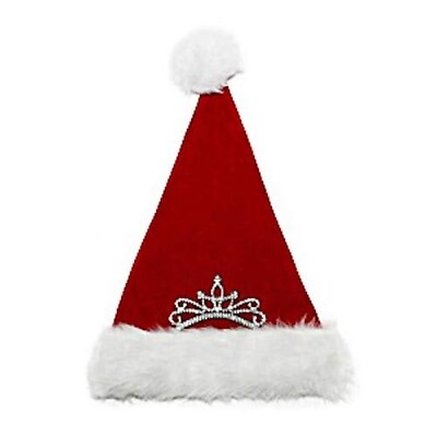 Velvet Princess Santa Hat with attached Tiara | eBay