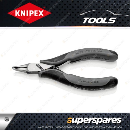 Knipex Electronics End Nipper ESD - 65 Degree Bent Head 120mm Precision ...