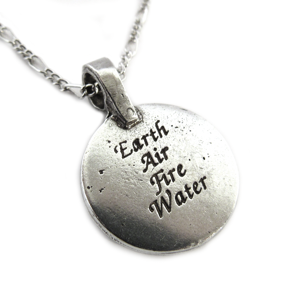 NEW Four Elements Pendant Pewter Amulet w/ Chain by Deva Designs - US ...