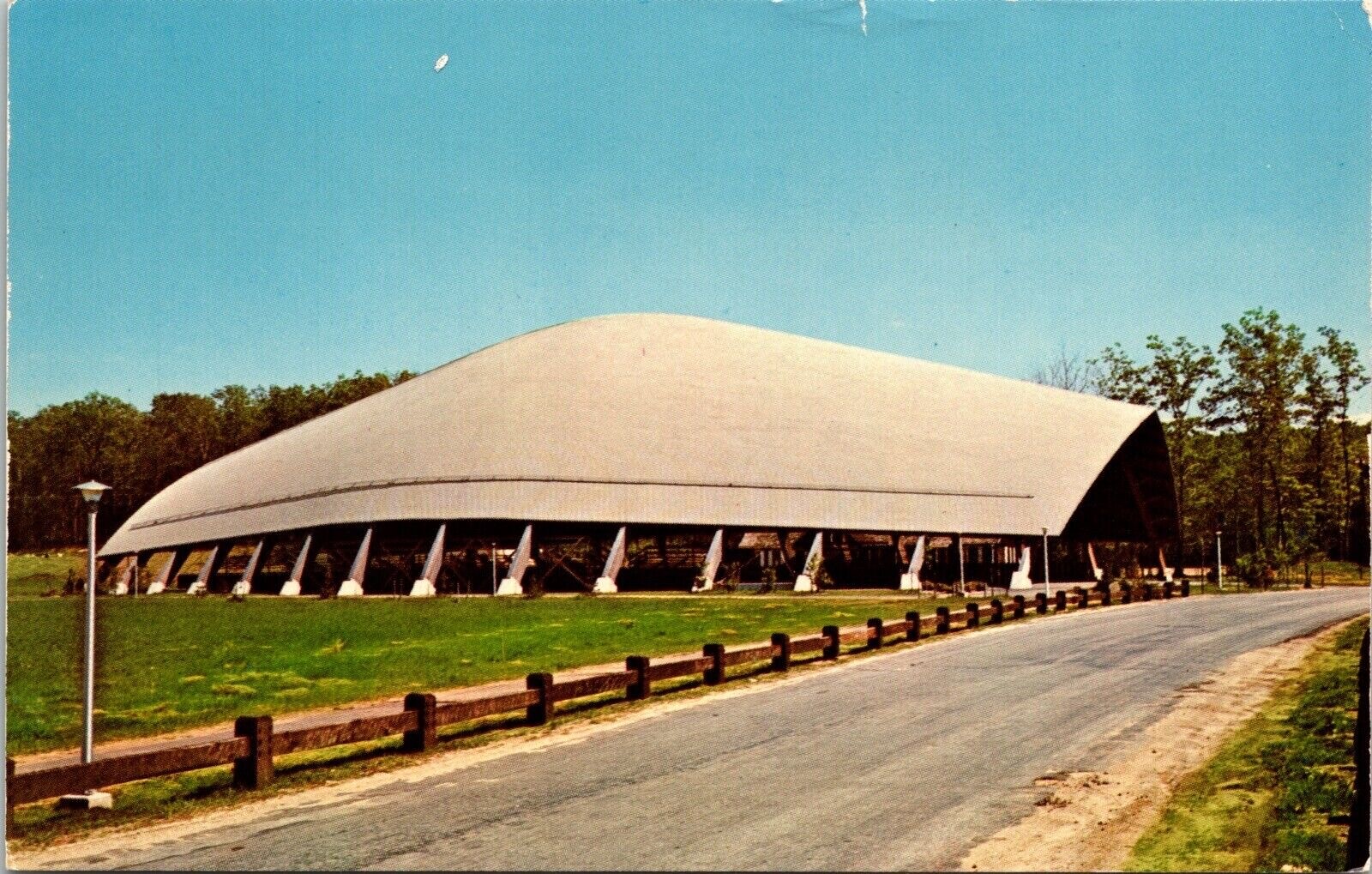 University Storrs Connecticut CT Skating Rink Building Side Road ...