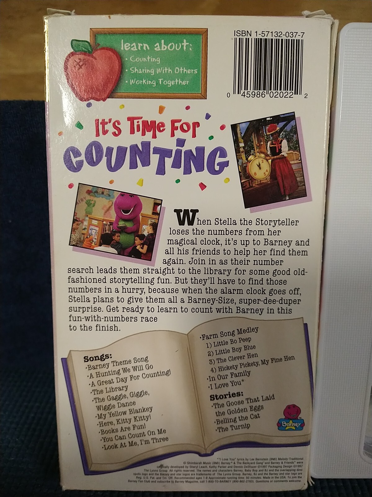 Barney - Its Time For Counting (VHS) 45986020222 | eBay
