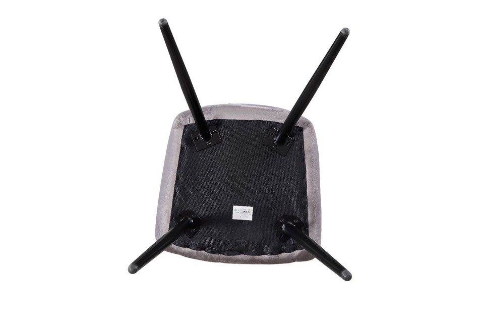 Velvet Padded Dining Chair Accent Designer Chair with/without Arms Set ...